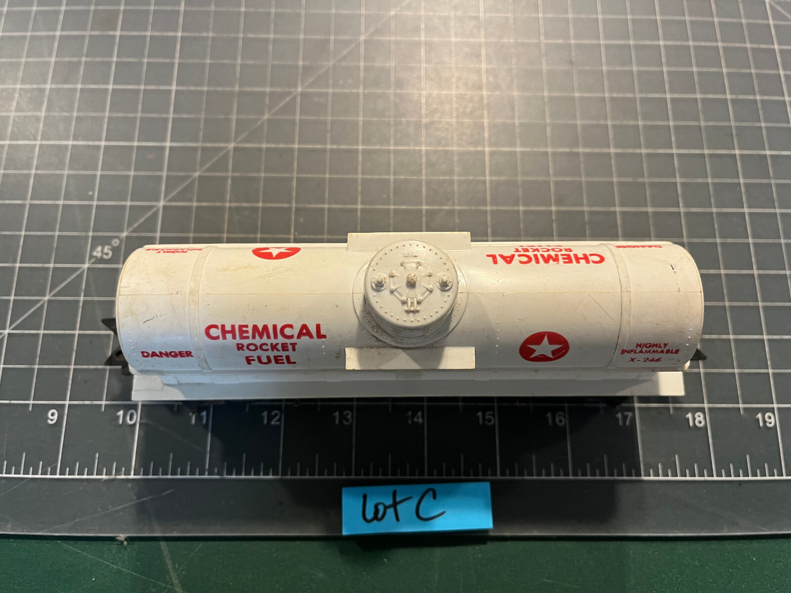 Marx Train SCARCE Single Dome Tanker Tank Car Cemical Rocket Fuel X-246 ...