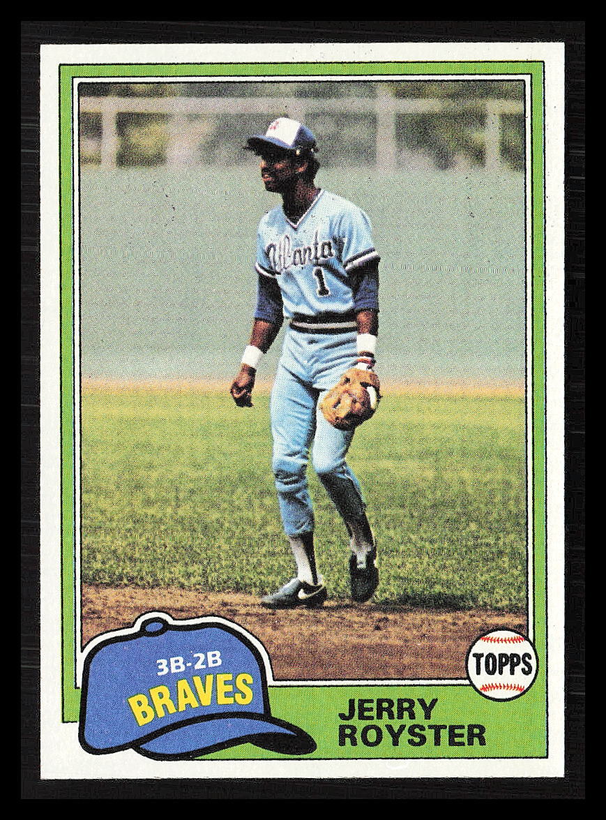 Jerry Royster 1981 Topps #268 Atlanta Braves | eBay