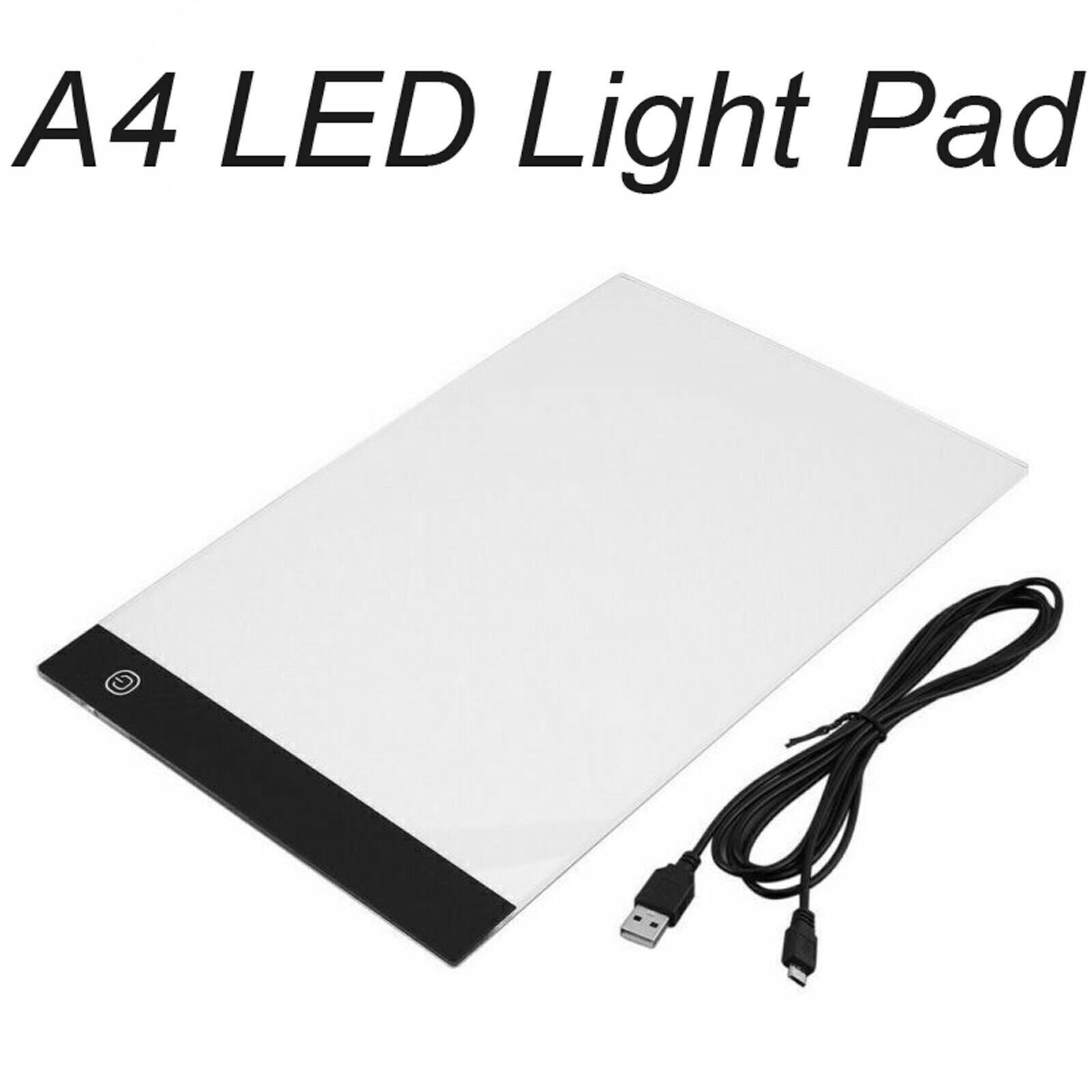 A4 LED Drawing Copy Board Light Box Tracing & Ultra-thin Pad Diamond ...