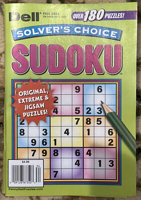 Penny Dell Solver’s Choice SUDOKU Over 180 Puzzles FALL 2023 | eBay