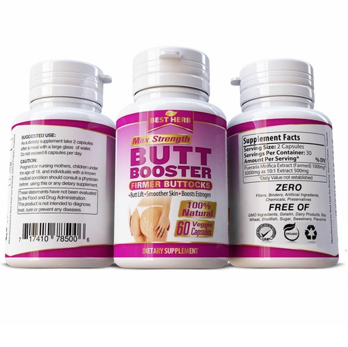 BUTT BOOSTER ENLARGER PILLS SEXY FIRMER BIGGER BUTTOCKS ROUNDER ASS ...