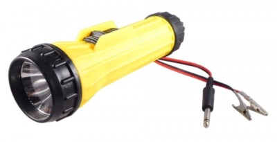 Fulton Heavy Duty Flashlight with Continuity Tester and LED Bulb 905 ...