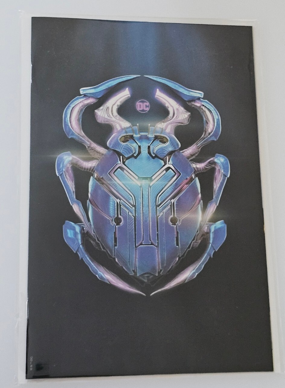 NM DC Comics Blue Beetle #1 Spectral Movie Poster Foil Virgin Variant ...
