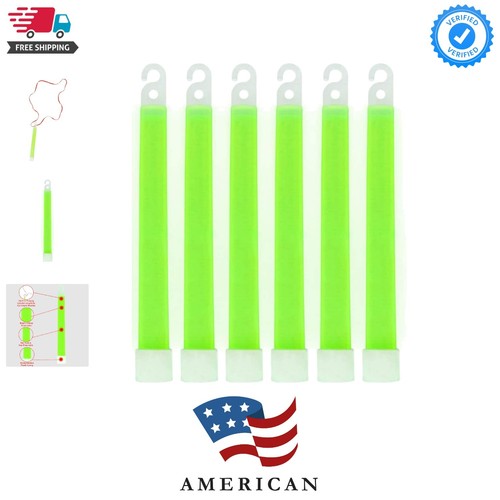Green Glow Sticks, Bright 6” Snap & Light Sticks, 12 Hour-6 Pack | eBay