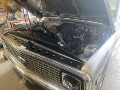 67-68 Chevy/GMC C10 Radiator Filler Panels w/Round Dimple hole Steel 3 ...