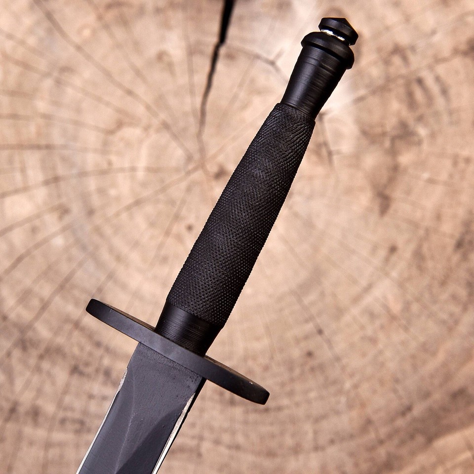 Vintage WW2 Double-Edged V42 Military Knife Stiletto Dagger Knife With ...