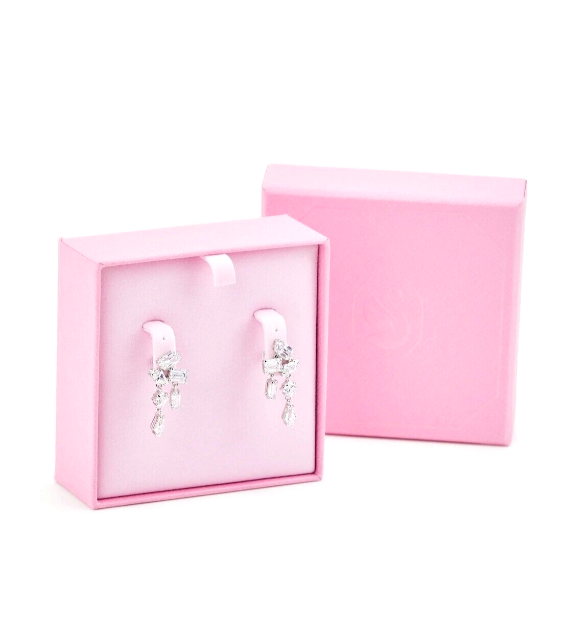 New 100% SWAROVSKI Brand 5665825 Chandelier Mesmera Earrings White ...