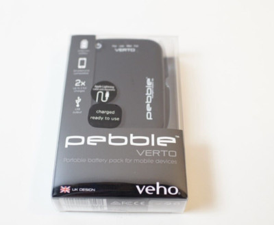 Veho Pebble Verto Portable Power Bank Battery Charger 3700mAh USB ...