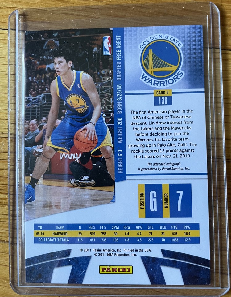 Jeremy Lin 2010-2011 Rookie Card Auto Spectrum | Basketball NBA | eBay