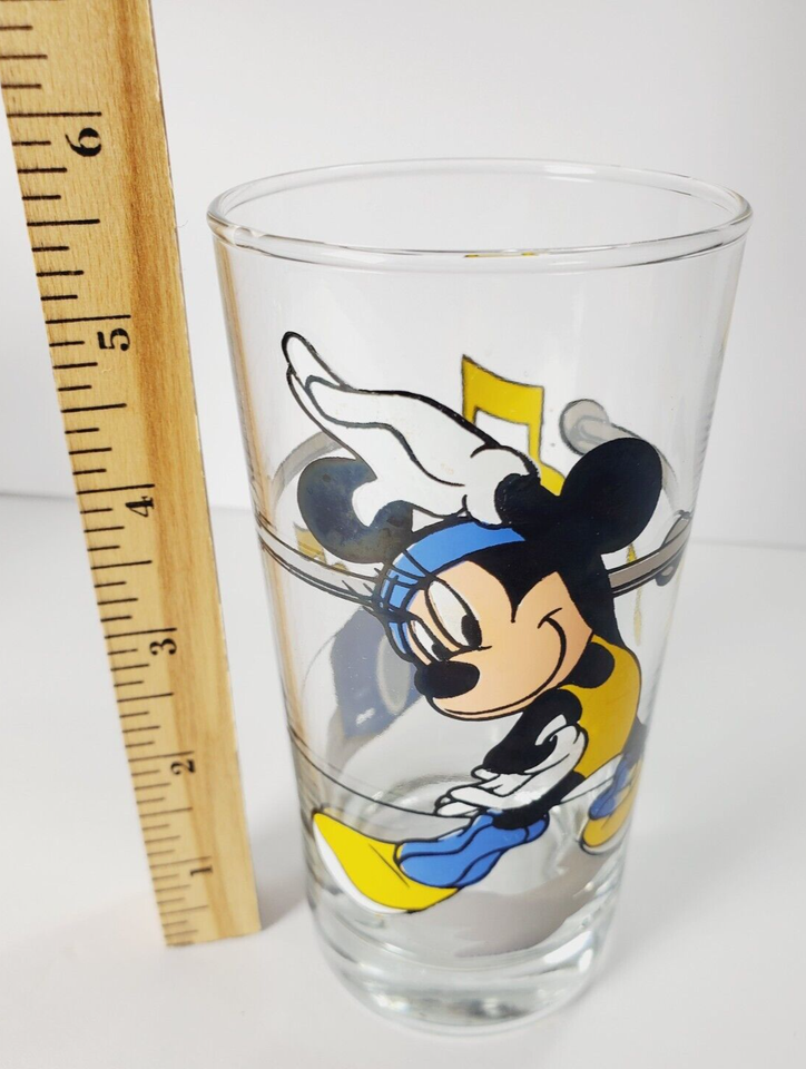 VTG The Walt Disney Co. Drinking Glass Mickey Mouse Dancing 5 3/4" Set ...