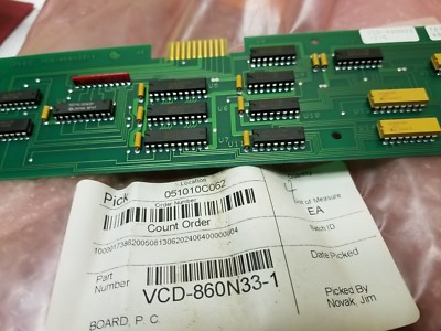 Dynapert / Universal Instruments VCD-860N33-1 PC Board, Display *NEW ...
