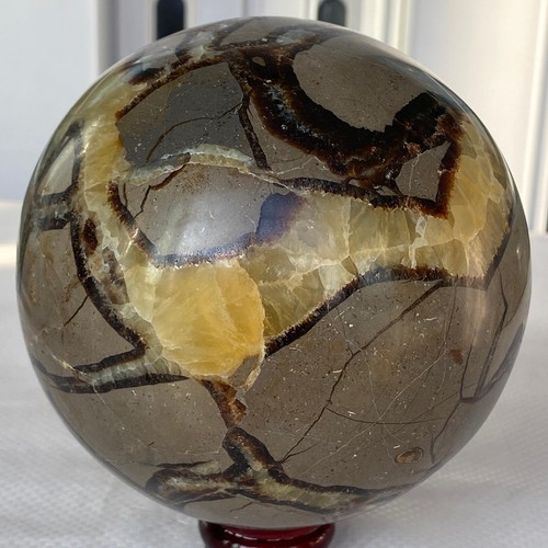 2220G Natural Turtle Back stone dragon crystal ball quartz mineral ...