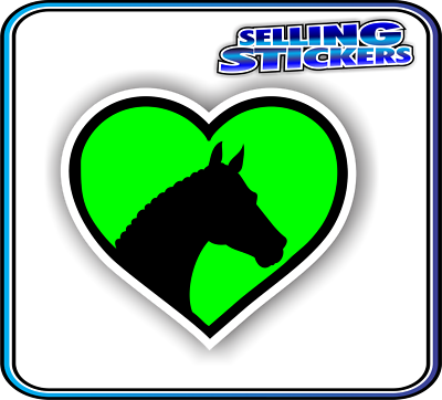 HORSE RIDING STICKER BUMPER DECAL LOVE HORSES WINDOW STICK ON ARIAT RM ...