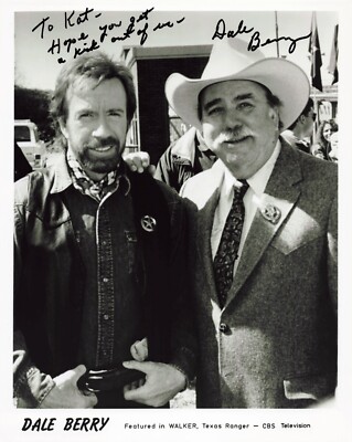 Dale Berry Walker Texas Ranger Western Star 8x10 Signed Autographed ...