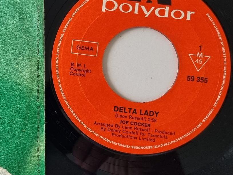 Joe Cocker - Delta Lady 7'' Vinyl Germany | eBay