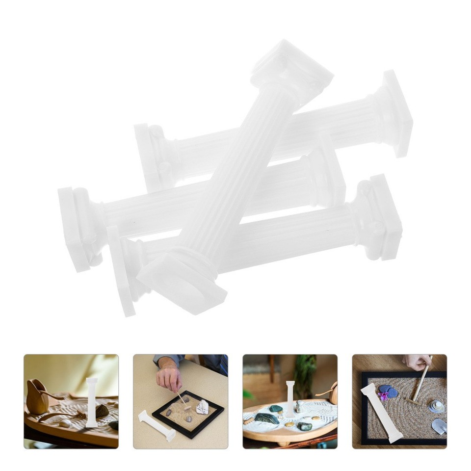 12 Pcs Plastic Roman Pillar Mini Column Decoration for Sand Table Diy ...