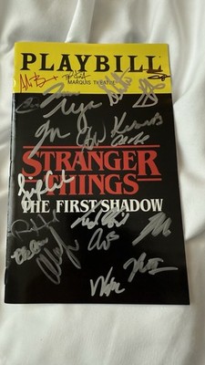 Stranger Things The First Shadow Cast Signed Broadway Playbill Netflix ...