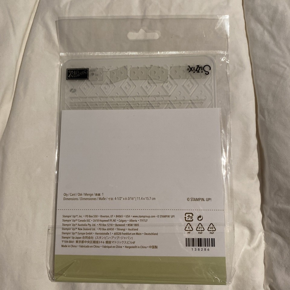 Lot Of 5 Stampin Up! Textured Impressions Embossing Folder | eBay