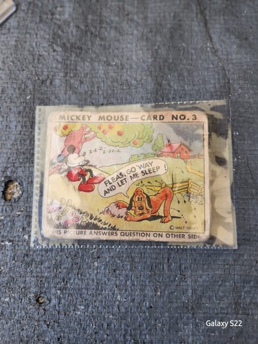 1935 Mickey Mouse Gum Card #3 | eBay