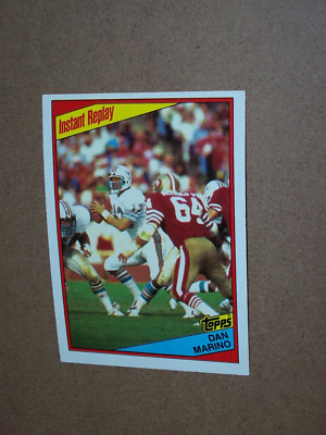 1984 Topps football Dan Marino instant replay Rookie card #124 NM-MT | eBay