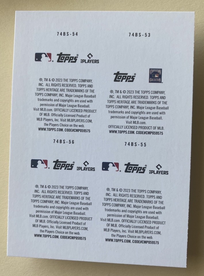2023 Topps Heritage #74BS-54 Stamps White Sox Allen Jimenez Robert ...