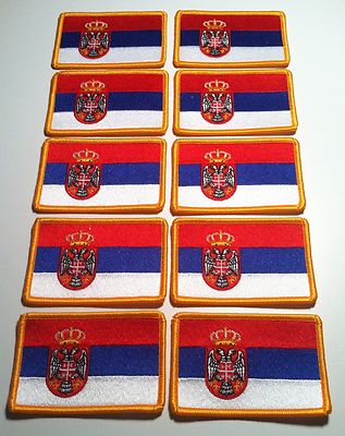 10 SERBIA Flag Patch W/ VELCRO® Brand fastener Military EUROPE Emblem #5 | eBay