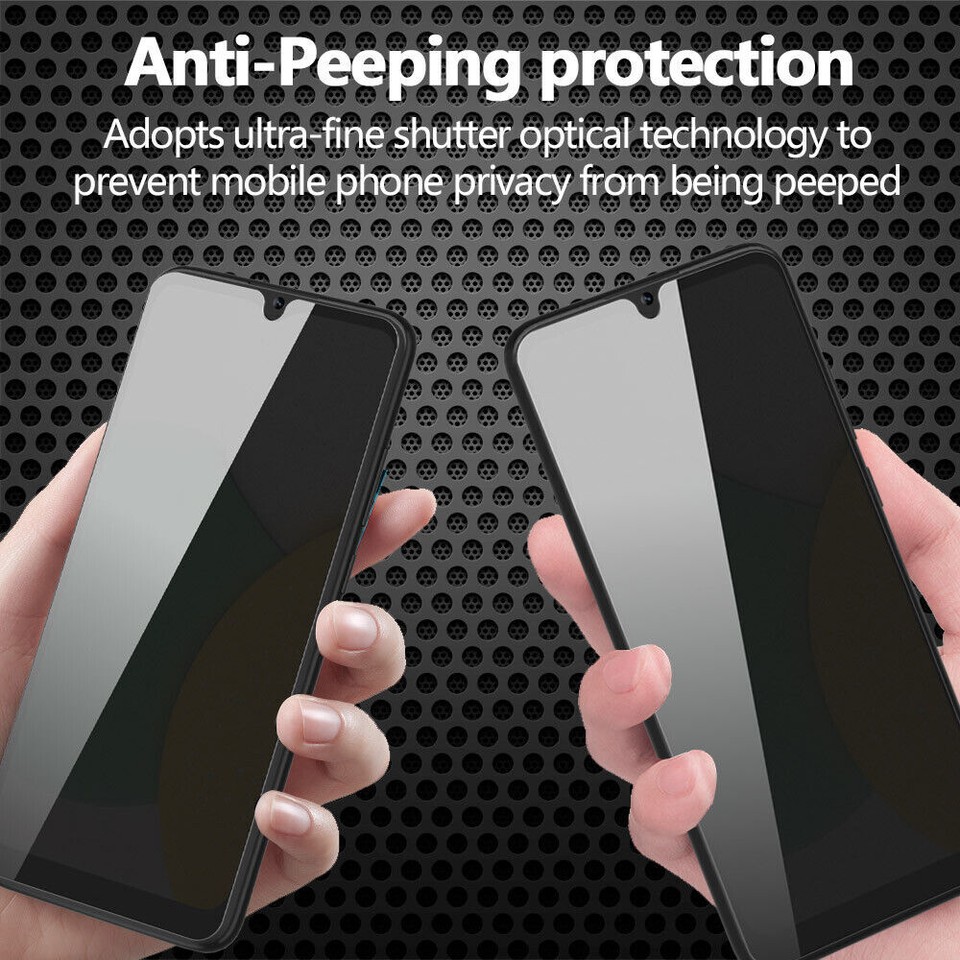 3X Privacy Anti-Spy Glass Screen Protector For Samsung Galaxy A55 A35 ...