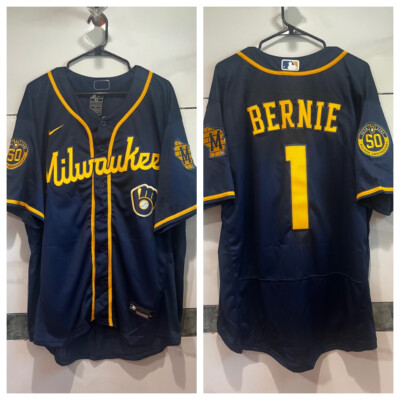 BERNIE BREWER #1 JERSEY christian yelich paul molitor ryan braun prince ...