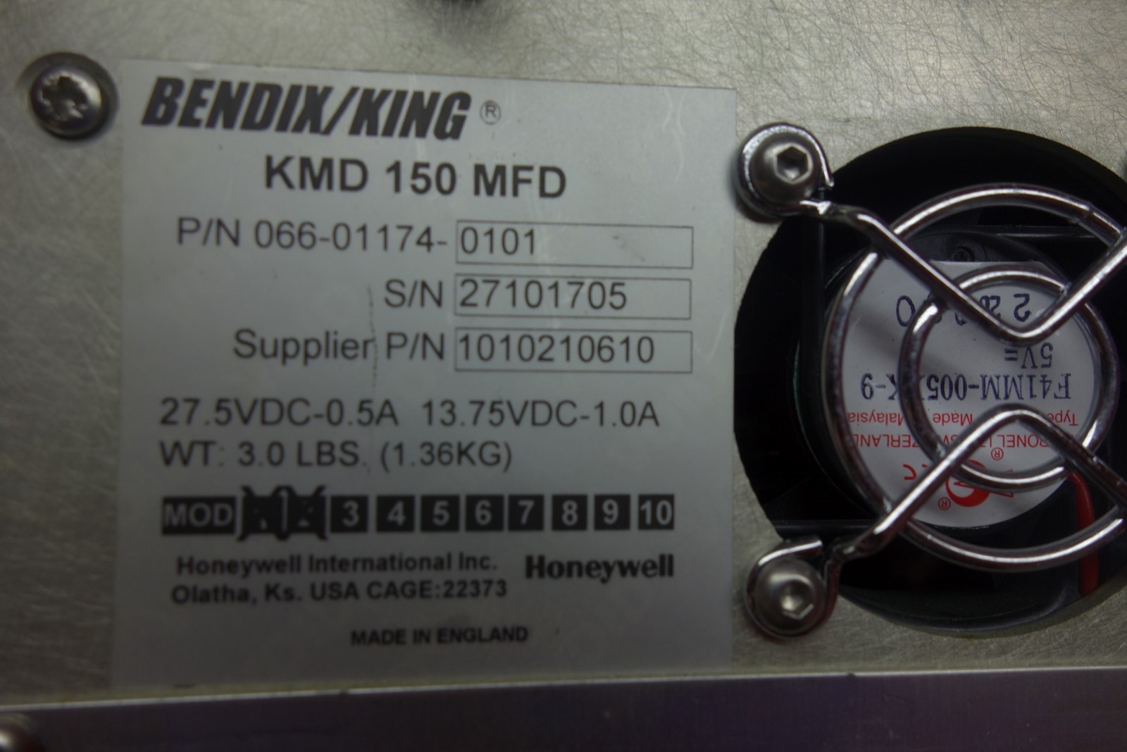 Bendix King KMD 150 MFD w/ GPS 14/28V PN 066-01174-0101, 1010210610 | eBay