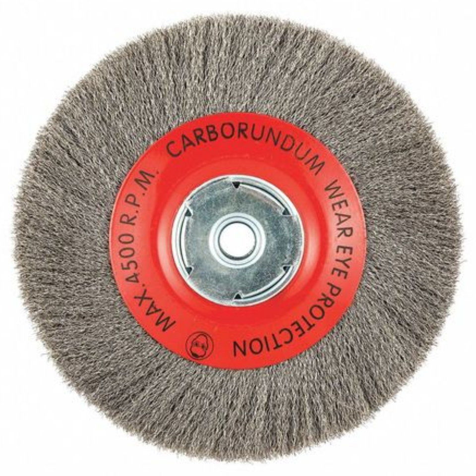 Carborundum 8" Bench Grinder Fine Crimped Wire Wheel Brush 5/8 Arbor ...