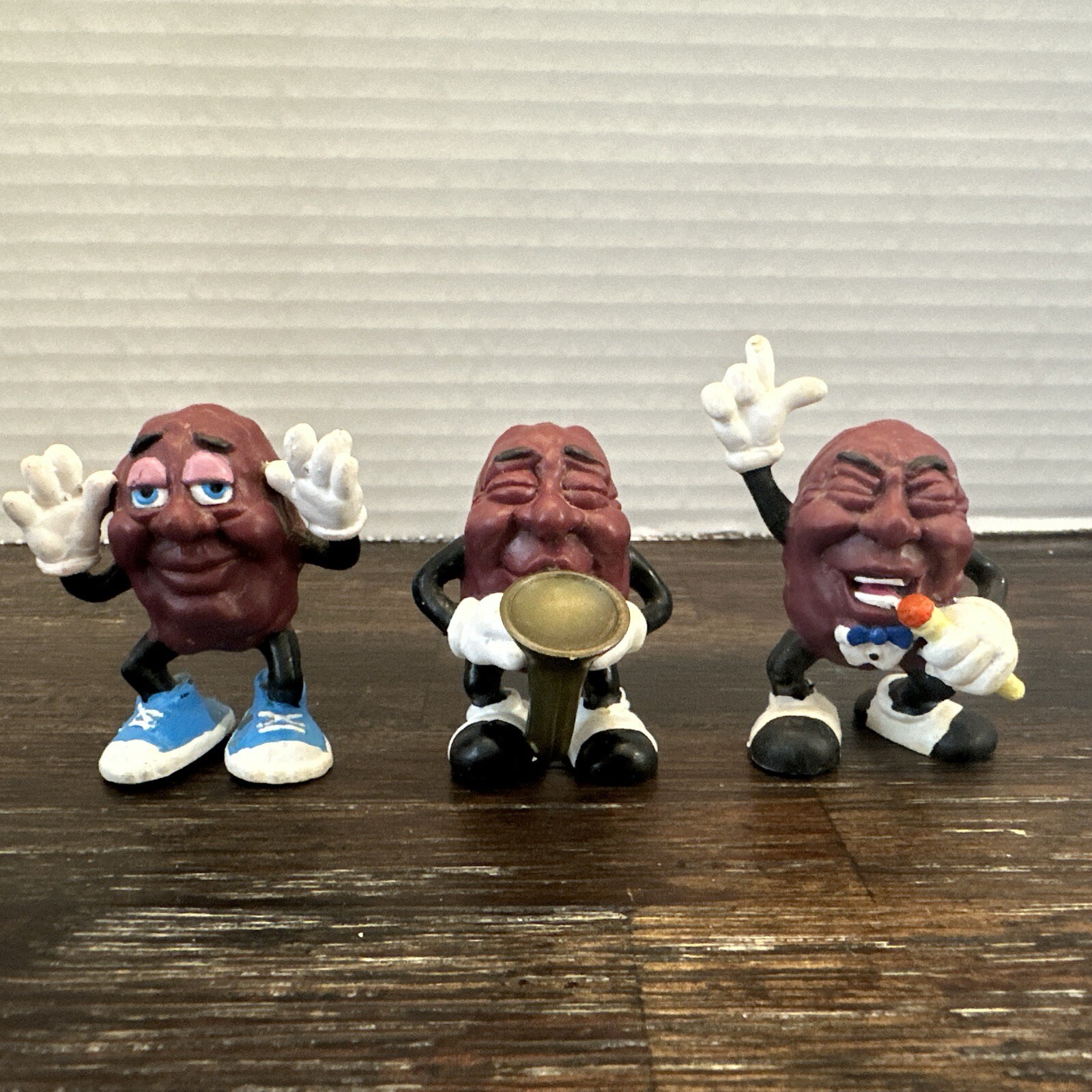 California Raisins Toy Figurines 1988 Set Lot Of 3 Vintage Random ...