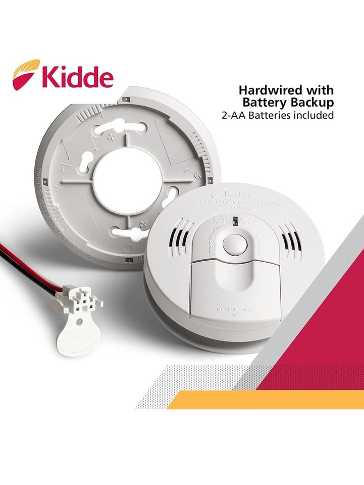 Kidde 21006377 Hardwired Combination Carbon Monoxide & Smoke Alarm KN ...