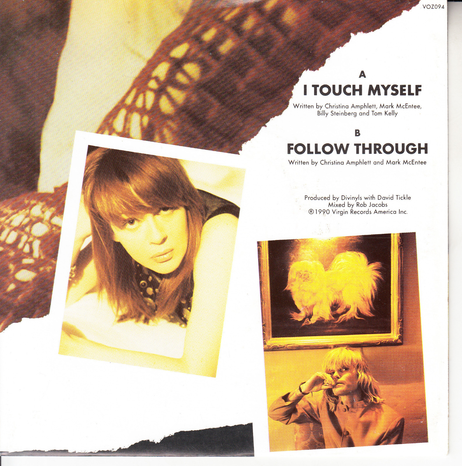 DIVINYLS I Touch Myself 7" 45 vinyl record + jukebox title strip NEW ...