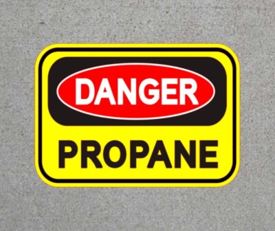 Danger Propane Sticker Decal Sign Label Safety Warning Caution Hazard ...