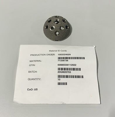 Smith And Nephew 7133-8736 R3 Acetabular System 54mm Demo Trial Shell ...