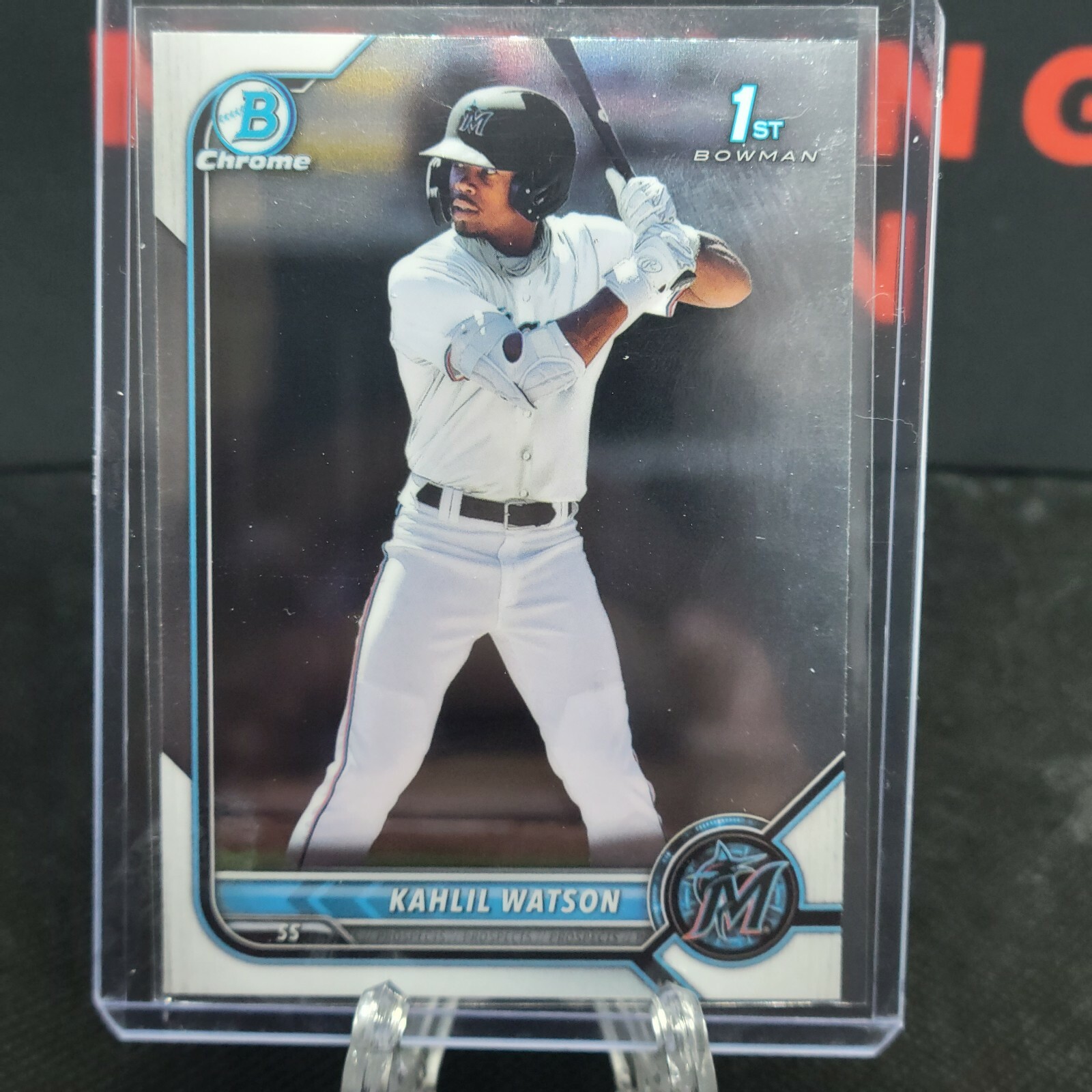 2022 Bowman Chrome BCP-3 Khalil Watson 1st Bowman Miami Marlins Prospect | eBay