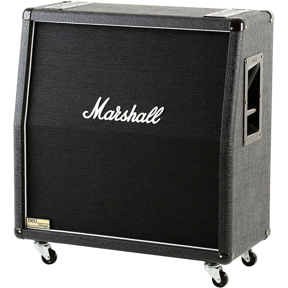 Marshall 1960AV 280W 4x12 Angled Guitar Speaker Cabinet Black ...