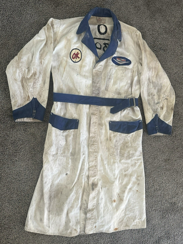 1955-57 Chevrolet STITCHED Work Coat OK USED CARS Herringbone Denim ...