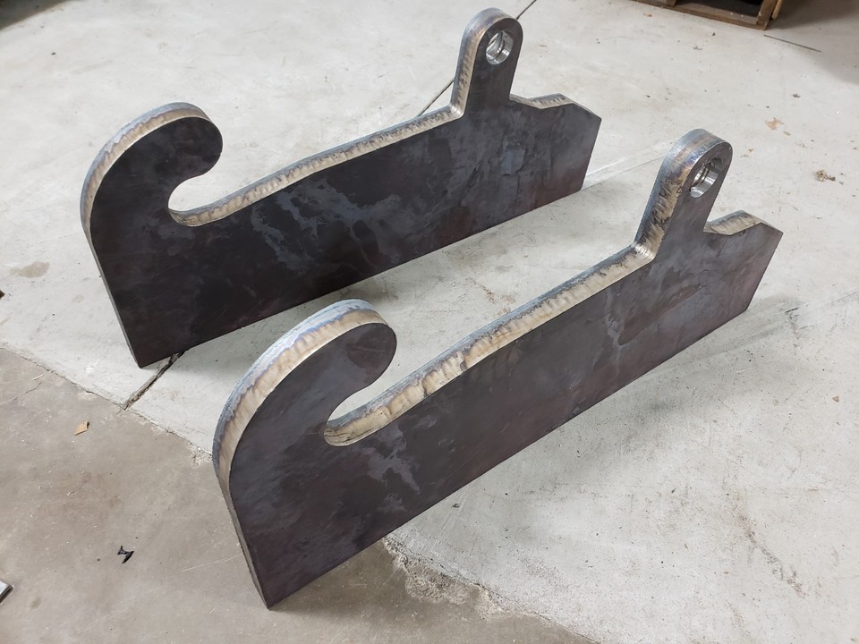 JRB 417/418 Quick Attach Coupler Blank Adapter mounts JRB Loader FREE ...