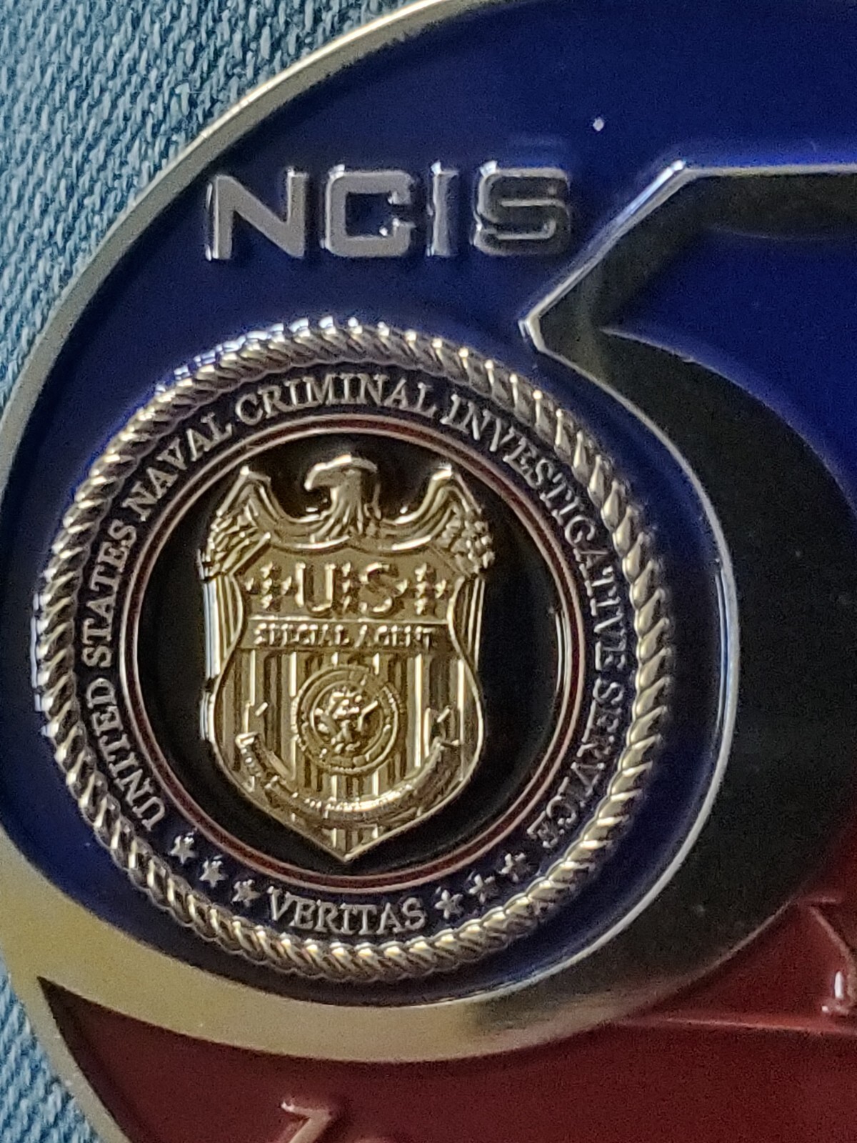 NCIS NAVAL CRIMINAL INVESTIGATIVE SERVICE NAVY 50 YEARS 2" CHALLENGE ...