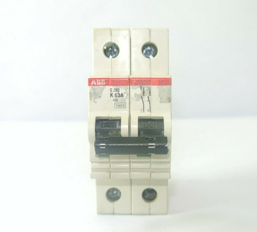ABB 2-Pole Disjoncteur S 282 K 63A 7445231220293 | eBay