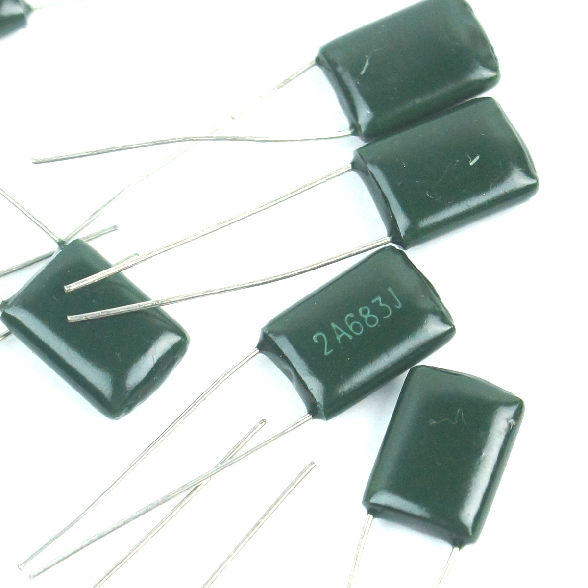 5 Pcs polyester film Tone Capacitors .068uf 100v 2A683J For Guitar ...