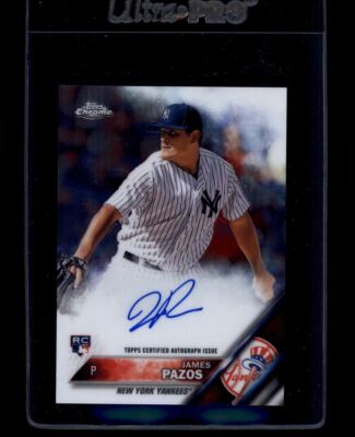 2016 JAMES PAZOS TOPPS CHROME ROOKIE AUTO YANKEES #8971 | eBay