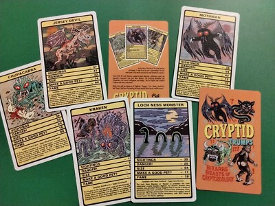 CRYPTID TRUMPS art cards Gazoo singles (pack fresh) You Pick free ship ...