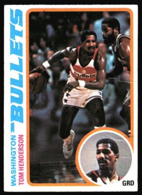 1978-79 Topps Tom Henderson #68 Washington Bullets | eBay