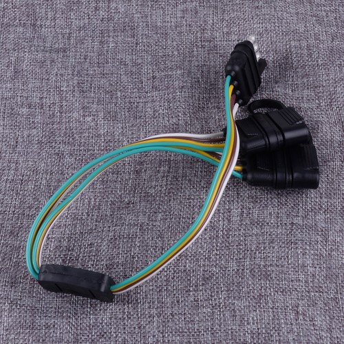 Trailer Flat Y-Splitter Harness LED Tailgate light Bar 4 Pin Adapter | eBay