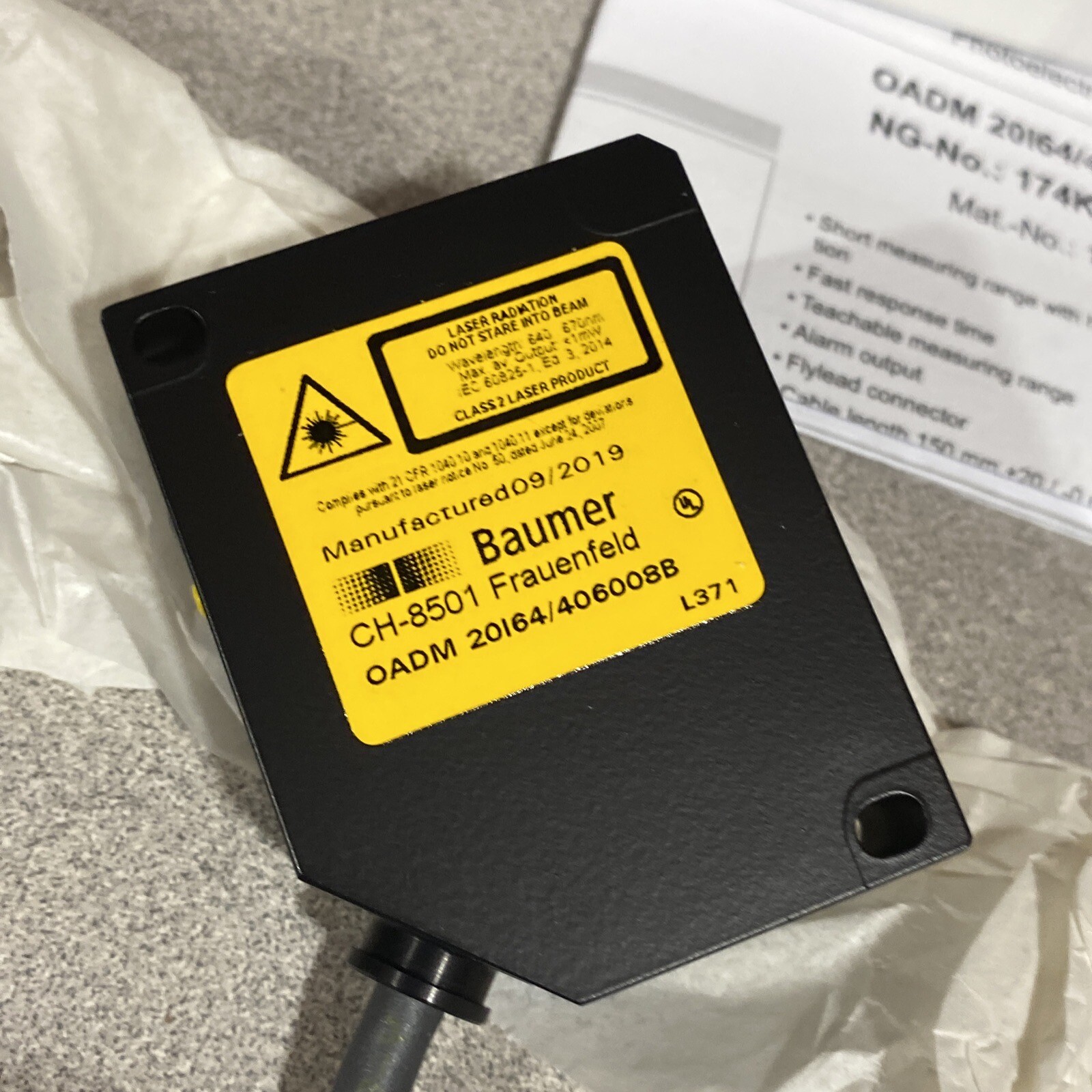 Baumer Electric Proximity Sensor Ch-8501 Q108 for sale online | eBay