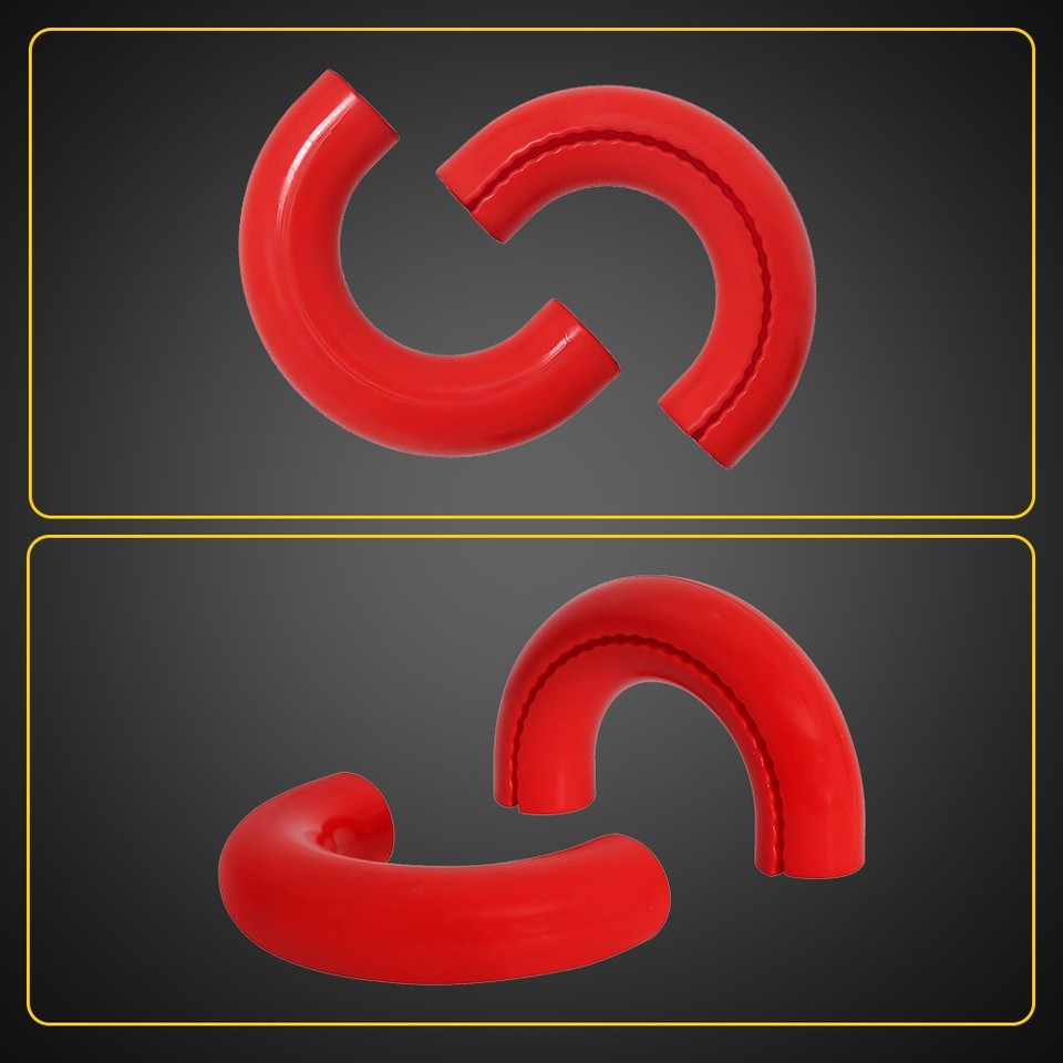 2PCS Red D-Ring Tow Hooks Covers fits Bronco Base/Big Bend/Outer Banks ...