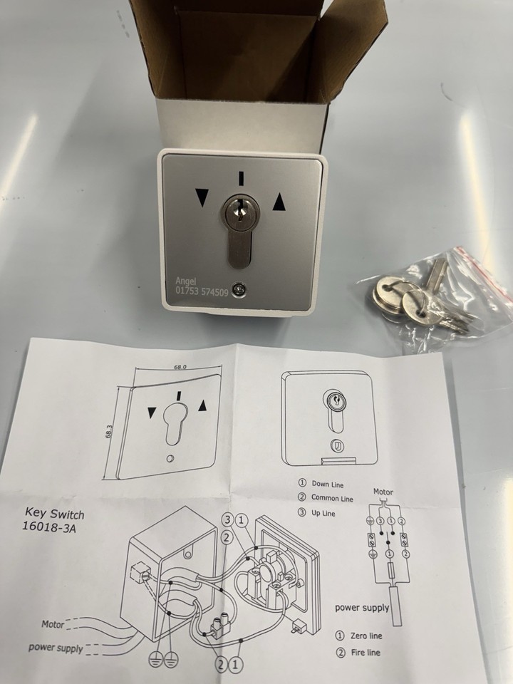 Roller Shutter Key Switch with 3 keys | eBay UK