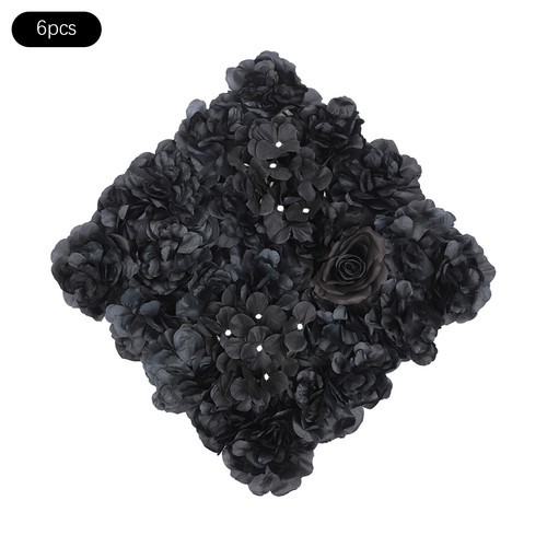 6Pcs Artificial Flower Wall Panels Backdrop Bouquet Wedding Party ...
